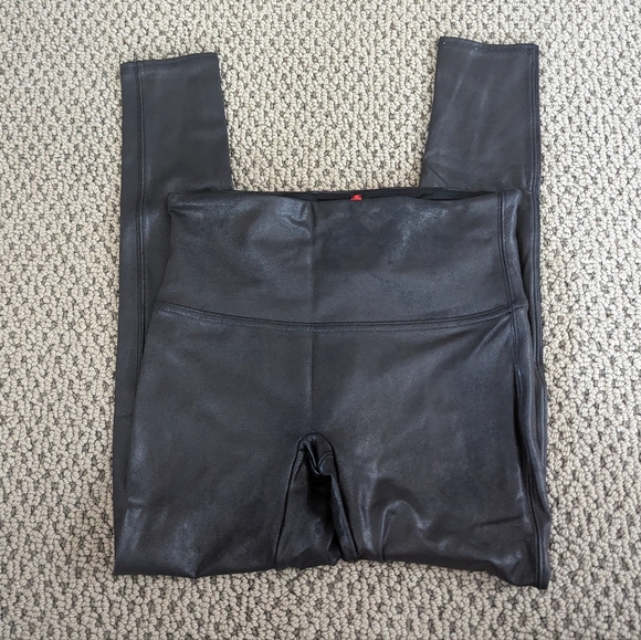 SPANX | Pants & Jumpsuits | Spanx Faux Leather Leggings | Poshmark